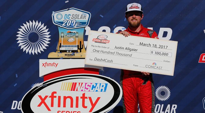 Allgaier goes for second straight Dash 4 Cash win - Official Site Of NASCAR