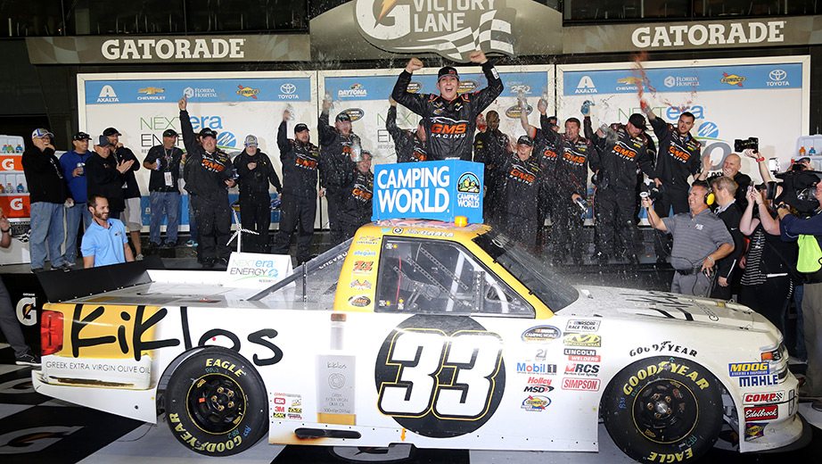 Kaz Grala sneaks by last-lap 'Big One' for win at Daytona - Official ...