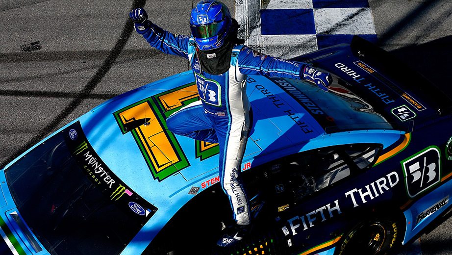 Stenhouse captures first Monster Energy Series win at Talladega ...