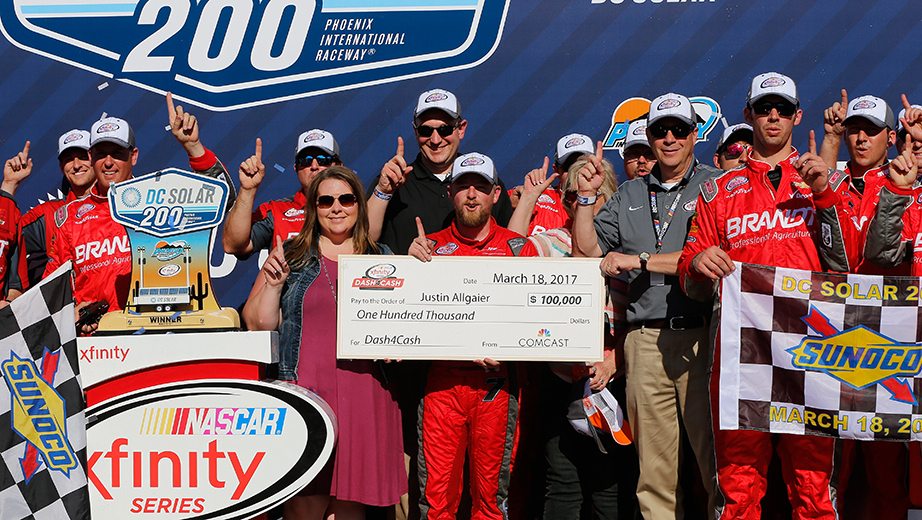 Allgaier triumphs at Phoenix, wins Dash 4 Cash prize - Official Site Of ...