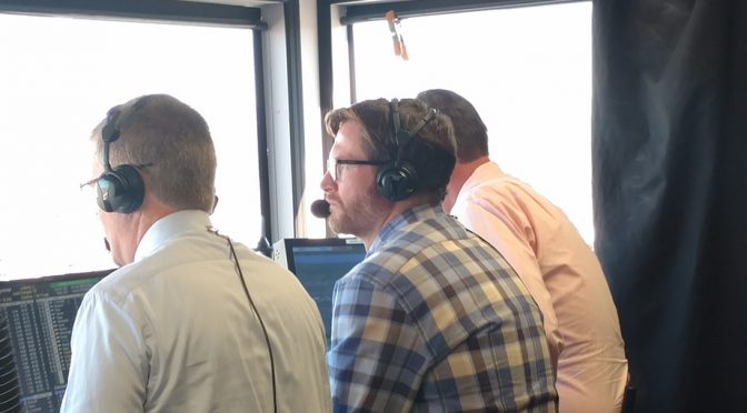 Dale Earnhardt Jr.: Behind the scenes in NBC Sports TV booth