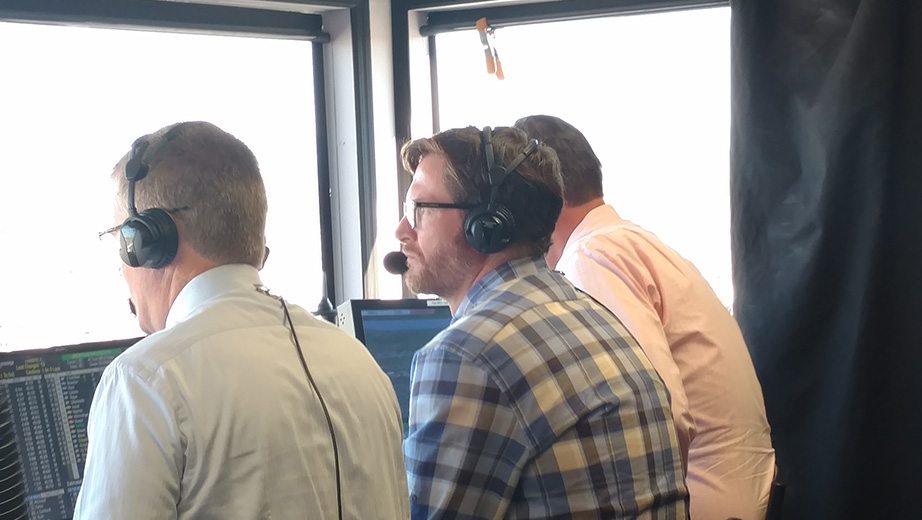 Dale Earnhardt Jr.: Behind the scenes in NBC Sports TV booth