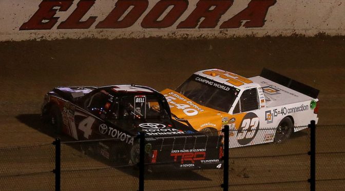 Christopher Bell overcomes early flub, nearly makes Eldora comeback