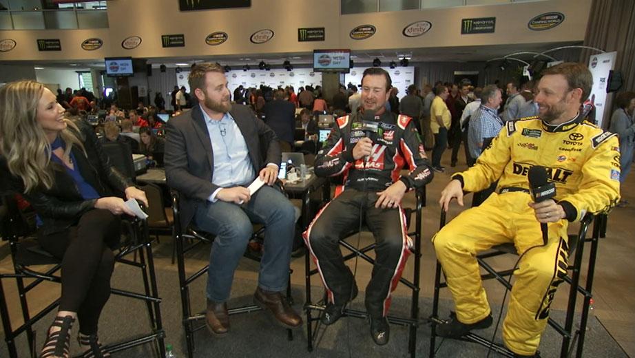 Kurt Busch, Matt Kenseth have monstrous fun at Media Day - Official ...