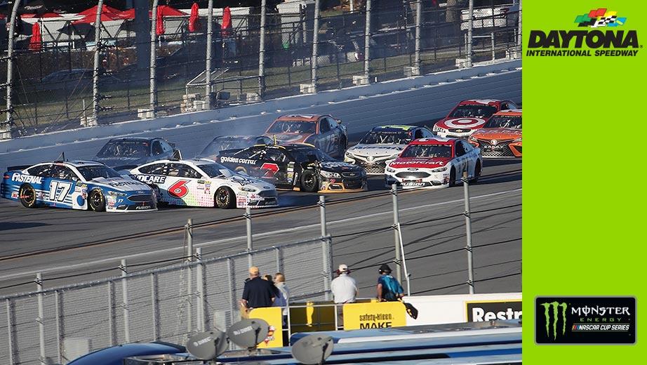 Several cars spin trying to make it to pit road - Official Site Of NASCAR