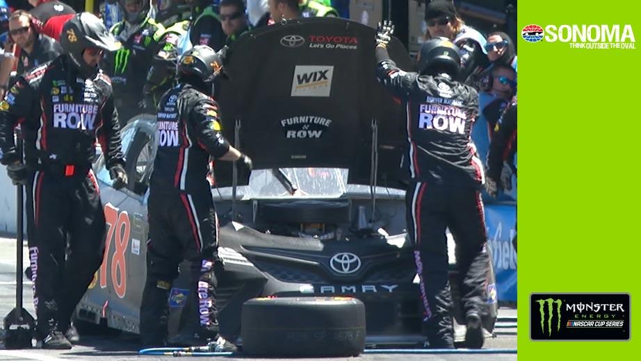 Engine trouble ends Truex's strong Sonoma run - Official Site Of NASCAR
