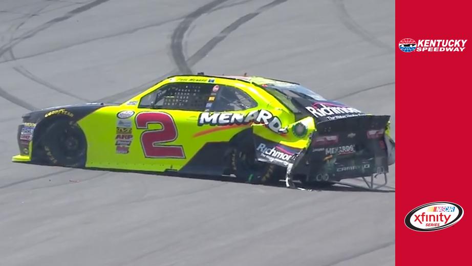 Menard takes a spin, blasts outside wall - Official Site Of NASCAR