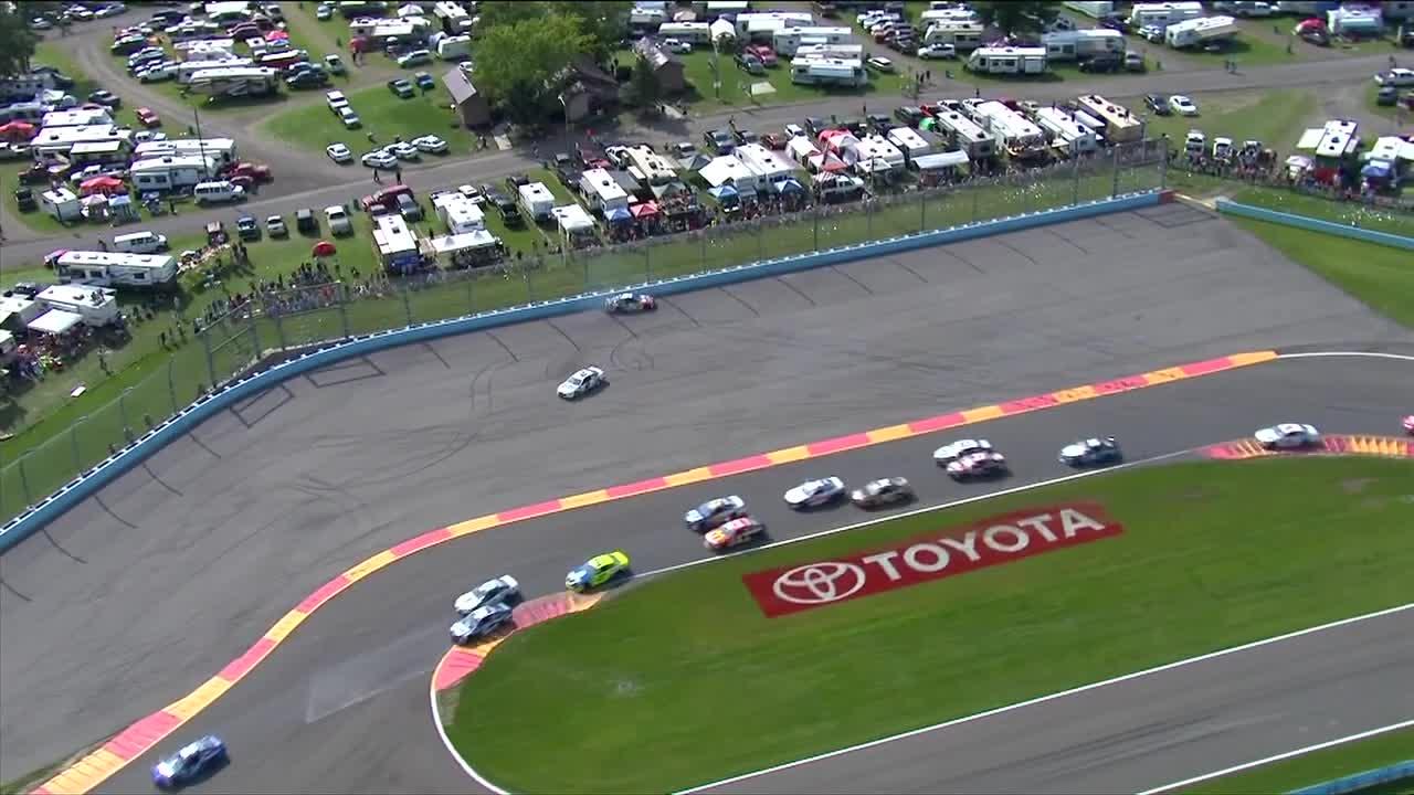 Keselowski and Kyle make contact, go off course at the Glen | Official ...