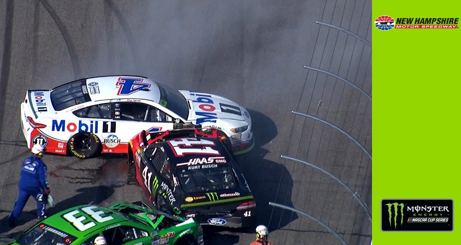 Eight-car wreck breaks out in New Hampshire | NASCAR.com