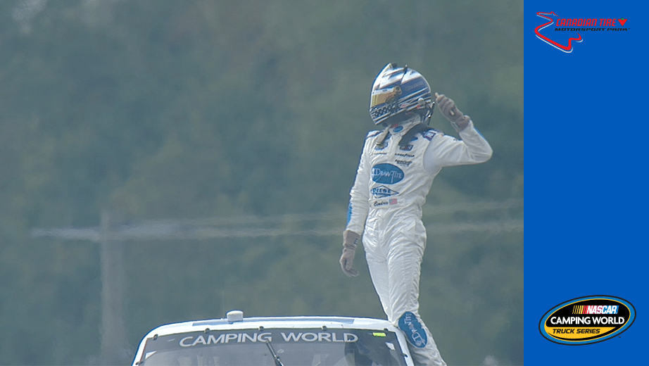 Cindric celebrates win, defends last-lap move