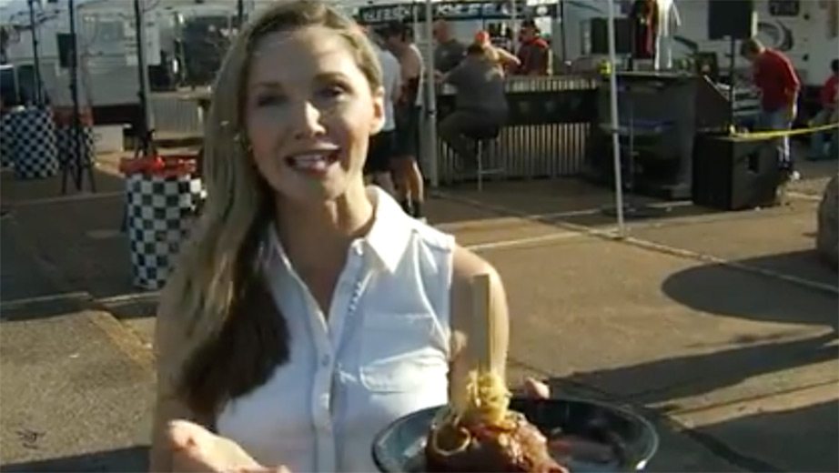 NASCAR fans have meatball eating contest | NASCAR.com