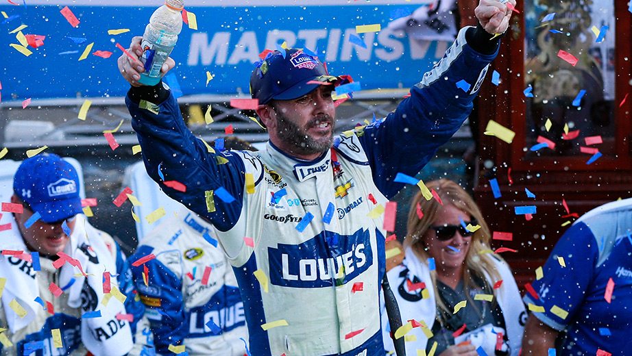 Johnson scores ninth Martinsville win, advances to Championship 4 ...