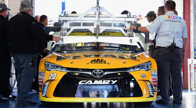 JGR cars sent back through Talladega qualifying inspection - Official ...