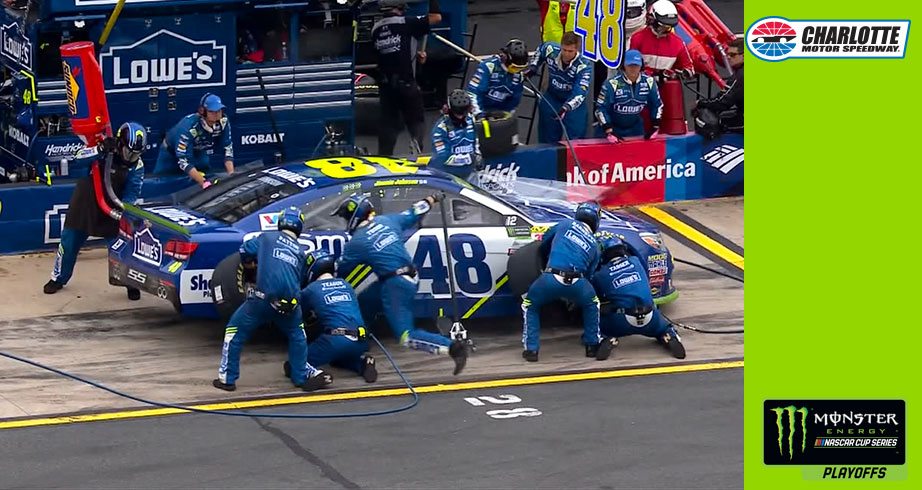Jimmie Johnson's No. 48 crew has late-race hiccup | Official Site Of NASCAR