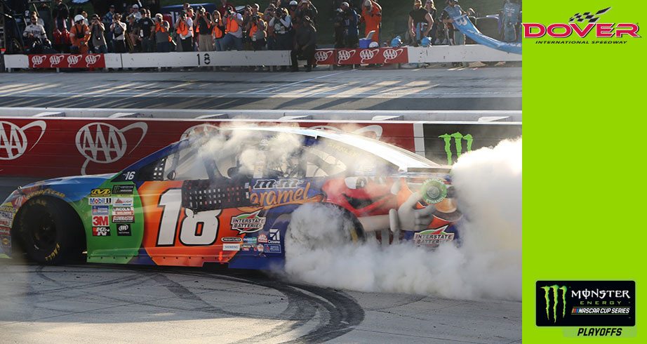 Kyle Busch does monster burnout at Dover | NASCAR.com