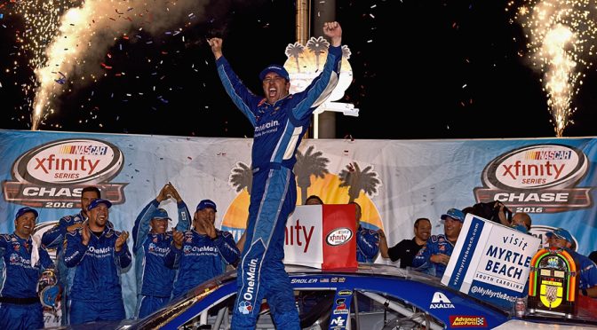 Sadler wins first XFINITY Chase race at Kentucky | Official Site Of NASCAR