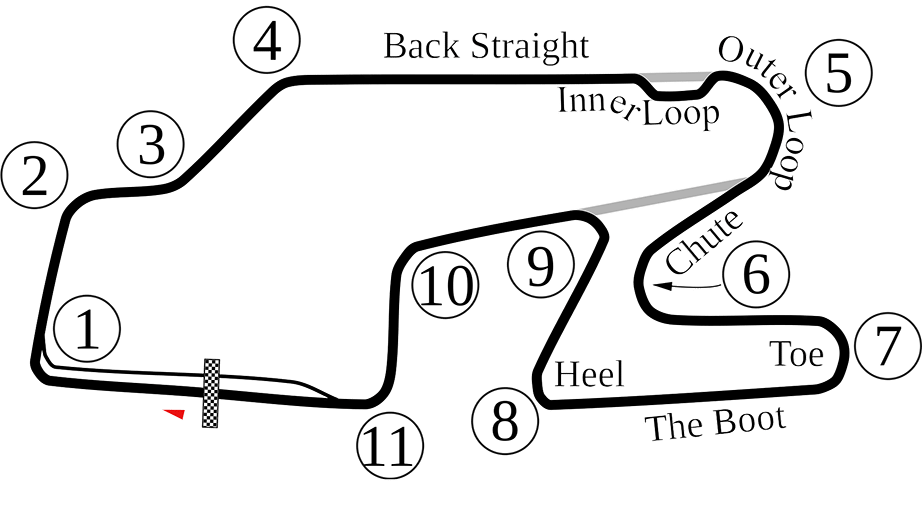 Bus stop? Boot? See Watkins Glen layout, terms - Official Site Of NASCAR