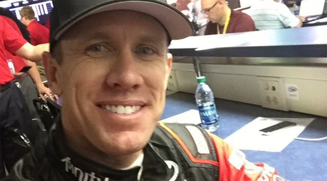 Carl Edwards chats with fans after thrilling win - Official Site Of NASCAR