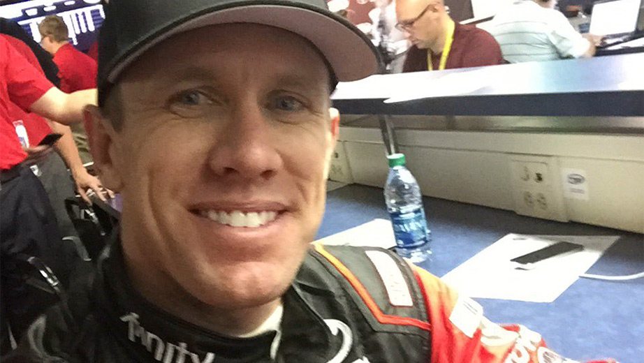 Carl Edwards chats with fans after thrilling win - Official Site Of NASCAR