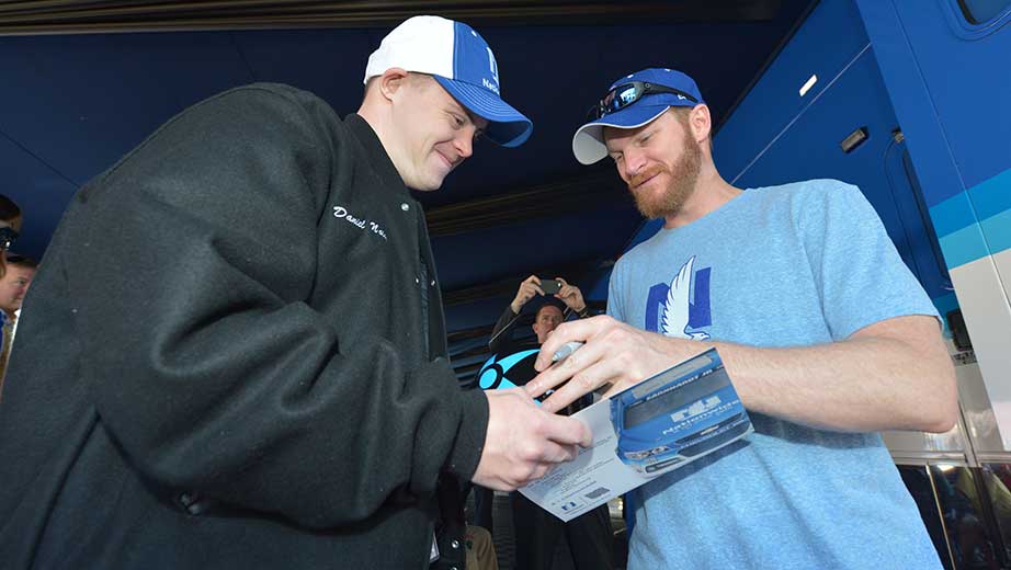 Award winner goes to Victory Lane with Dale Jr. | Official Site Of NASCAR