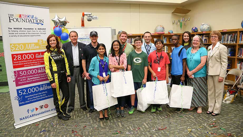 Charlotte school wins NASCAR technology makeover - Official Site Of NASCAR