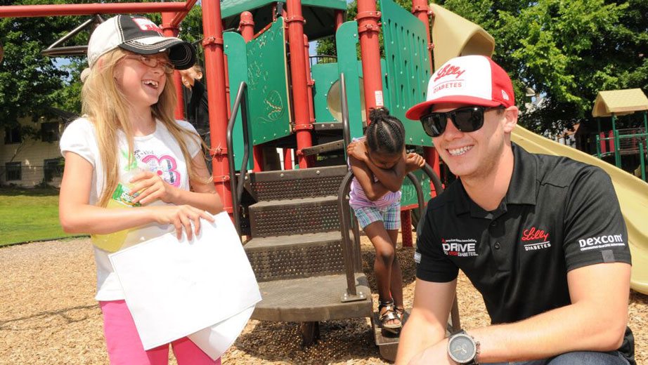 Ryan Reed entertains young fans at Loudon - Official Site Of NASCAR