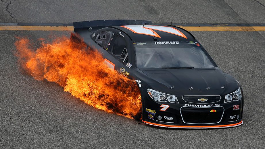 Fire, oil and water: Reaction to Loudon oddities - Official Site Of NASCAR