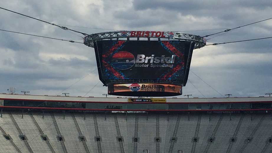Colossus formally takes center stage at Bristol - Official Site Of NASCAR
