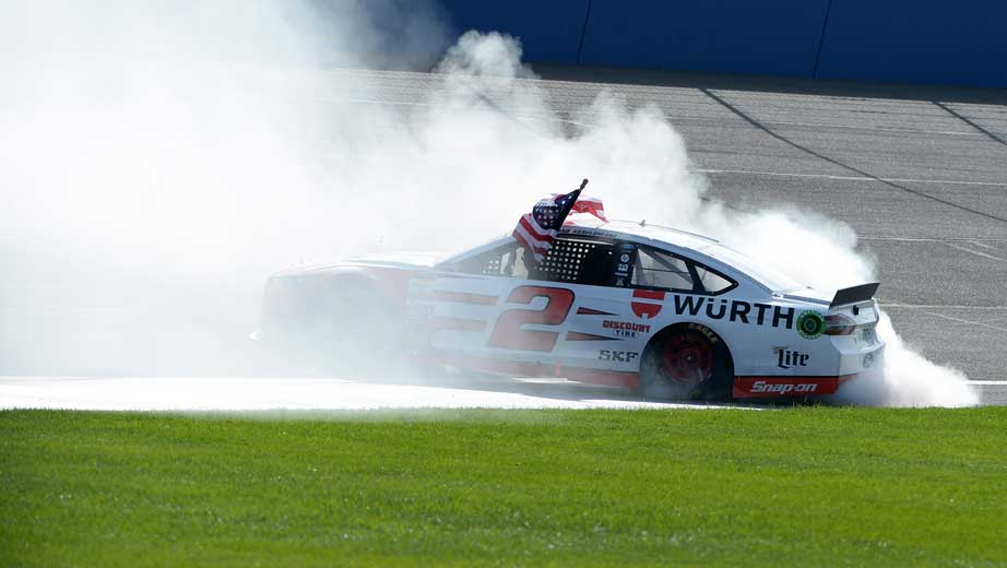 Brad Keselowski surges late to Auto Club 400 win - Official Site Of NASCAR