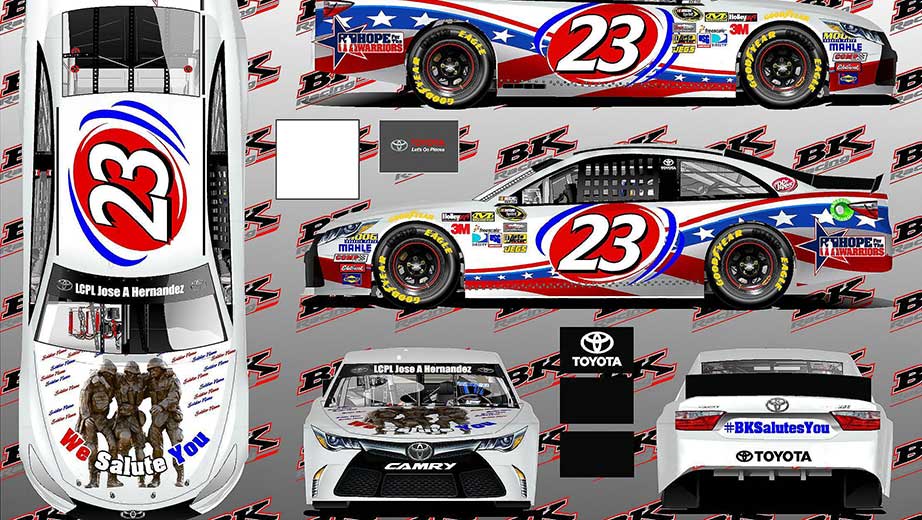BK Racing to salute troops in Memorial Day race - Official Site Of NASCAR