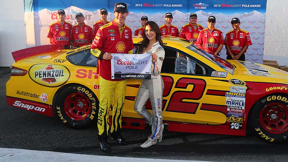 Logano takes Coors Light Pole at Richmond - Official Site Of NASCAR