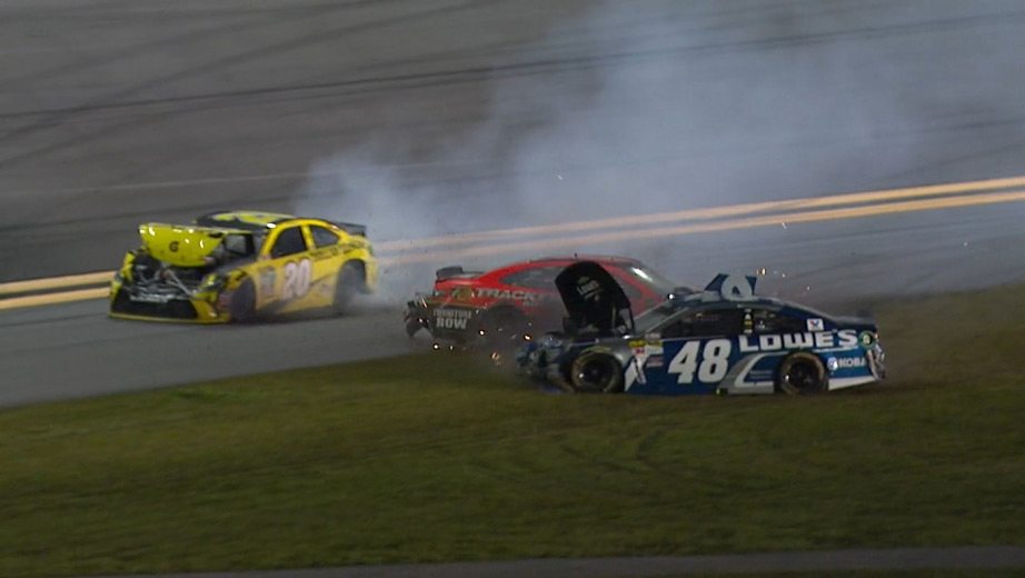 Six-car wreck takes out heavy hitters on last lap | Official Site Of NASCAR
