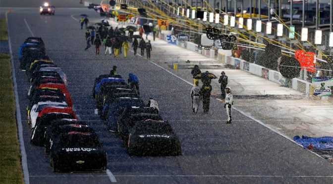 SpongeBob SquarePants 400 resumes after delay - Official Site Of NASCAR