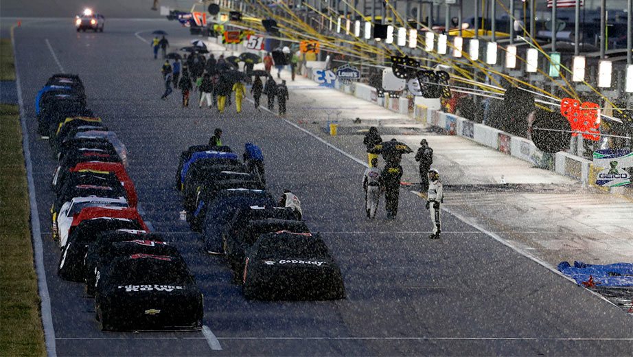 SpongeBob SquarePants 400 resumes after delay - Official Site Of NASCAR