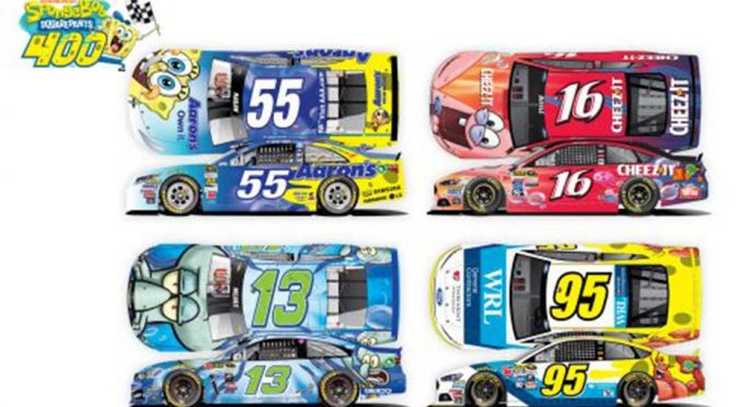 Drivers to display SpongeBob schemes at Kansas | Official Site Of NASCAR