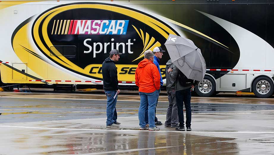 Rain shifts on-track action to Saturday - Official Site Of NASCAR
