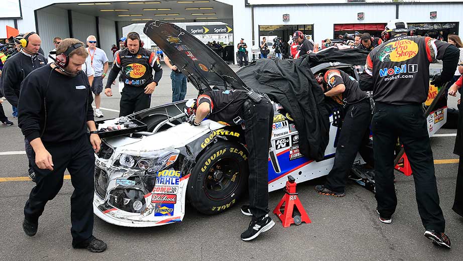 Turn 2 bumps ramp up challenge at Pocono - Official Site Of NASCAR
