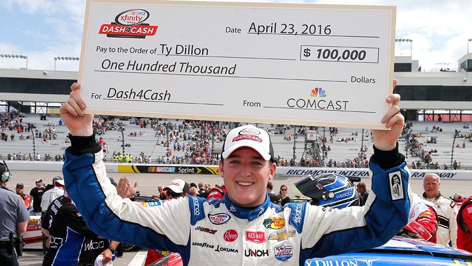 Ty Dillon avoids late-race wreck, wins second Dash 4 Cash event ...