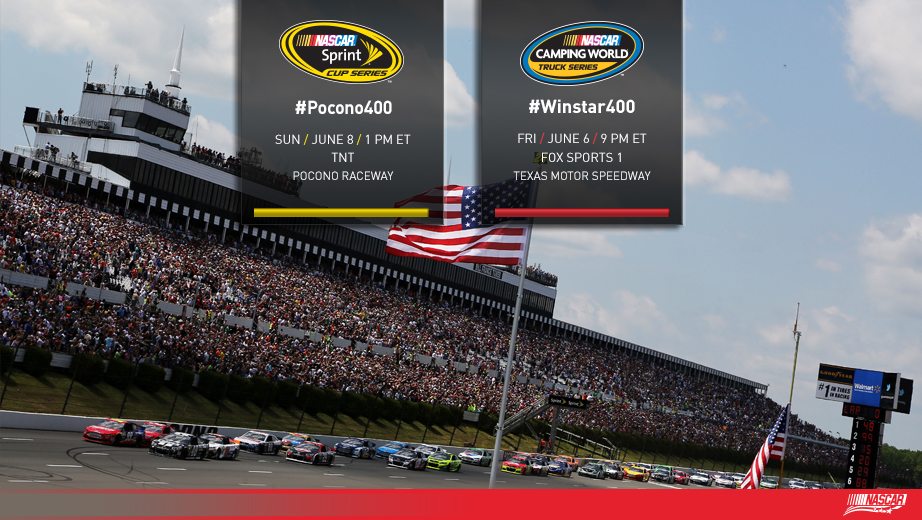 How to follow this week's Pocono, Texas races - Official Site Of NASCAR