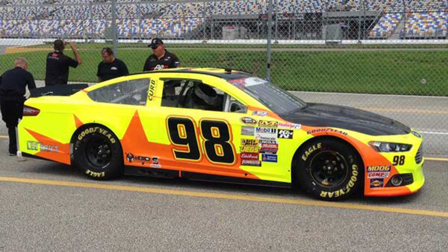 Political scheme stripped from No. 98 car - Official Site Of NASCAR