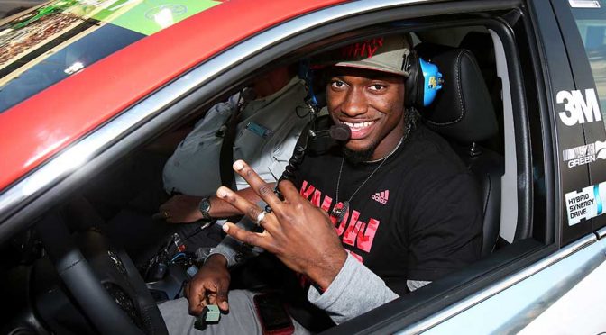RGIII enjoying race day more than anyone else - Official Site Of NASCAR