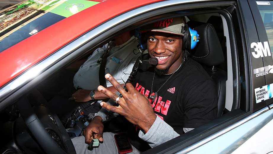 RGIII enjoying race day more than anyone else - Official Site Of NASCAR