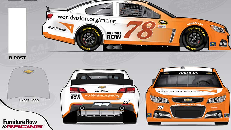 No. 78 will feature World Vision at Kentucky - Official Site Of NASCAR