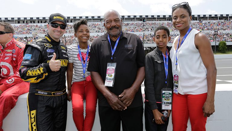 NFL legend Brown, Petty form instant bond - Official Site Of NASCAR
