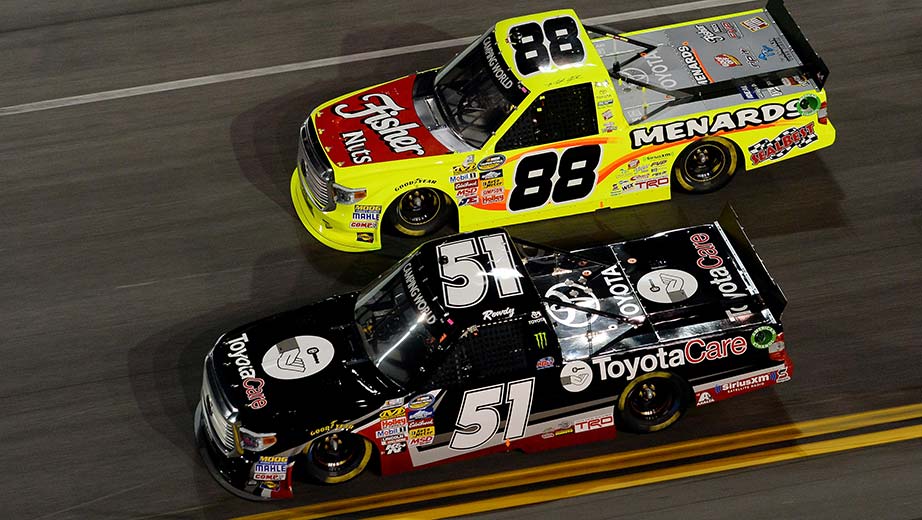 Crafton, Hornaday out to dethrone Busch at CMS - Official Site Of NASCAR