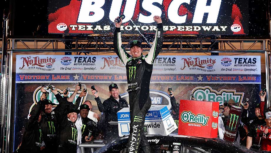 Busch makes it three in a row in Nationwide - Official Site Of NASCAR
