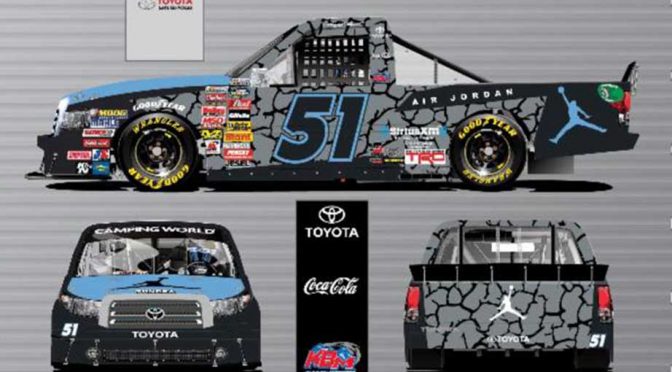 Denny Hamlin drives Michael Jordan truck - Official Site Of NASCAR