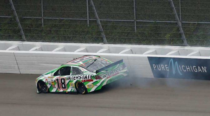 Kyle Busch wrecks early at Michigan - Official Site Of NASCAR