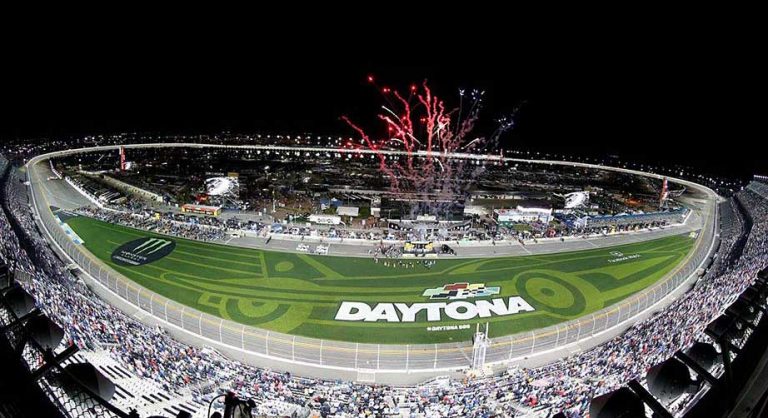 'Happy accident' leads to Daytona grass infield look | NASCAR.com