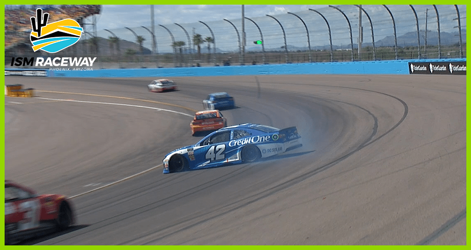 Larson gets loose, spins into apron at Phoenix | NASCAR.com